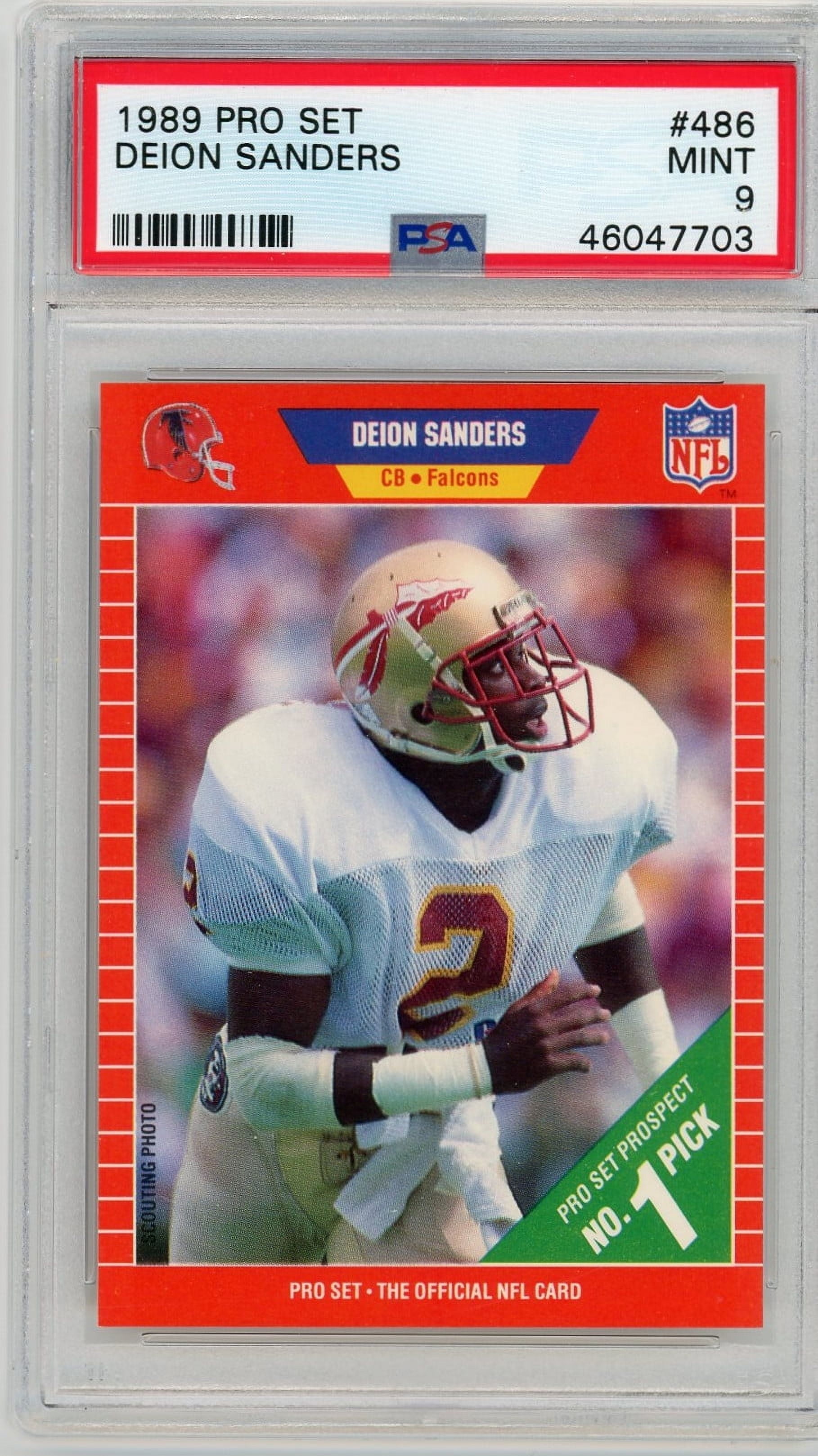 Deion Sanders Florida State Seminoles 1989 Pro Set Football Rookie Card ...