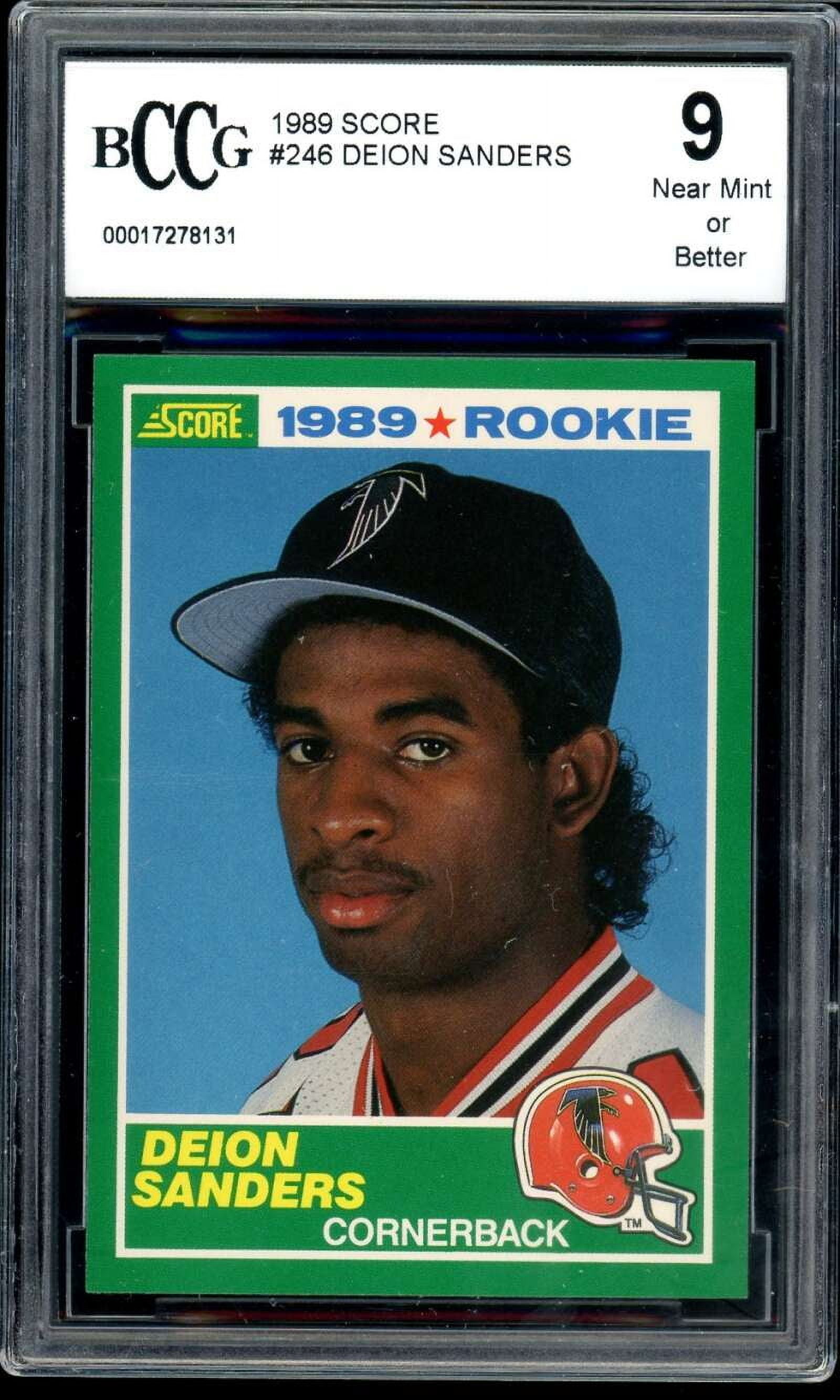 Deion Sanders Rookie Card 1989 Score #246 BGS BCCG 9 - Walmart.com