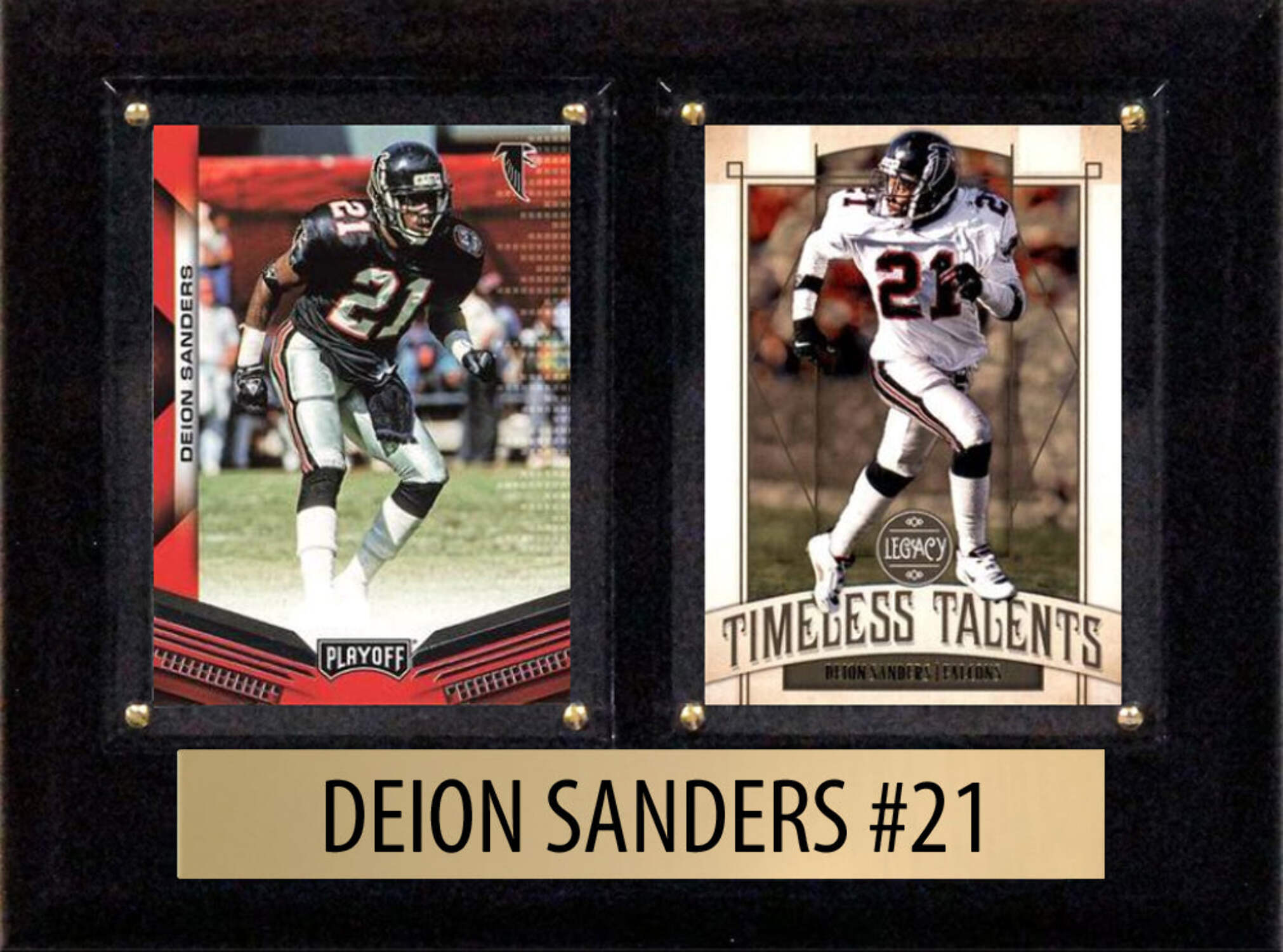Deion Sanders Score Donruss 2023 2024 2 Card 6" x 8" Plaque Falcons ...