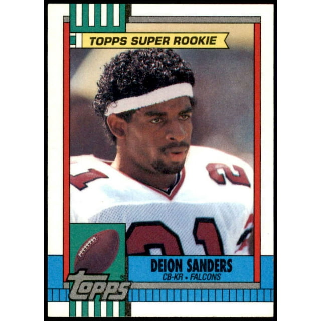 Deion Sanders Super Rookie Card 1990 Topps #469 - Walmart.com