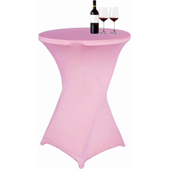 Deisy Dee 32" x 43" Cocktail Spandex Stretch Round Tablecloth Table ...