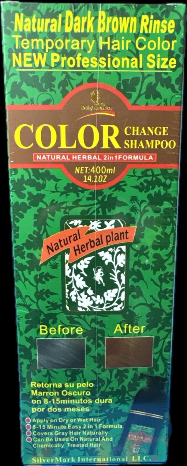 Deity America Hair Dark Brown Color Change Shampoo Large Size with Pump ...