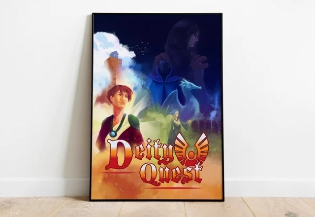 Deity Quest Poster Print, Gaming Poster, Room Decor, Wall Decor NO ...