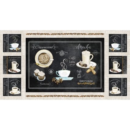Deja Brew - Coffee Panel - Pnbdbre-4863-Pa- Qt Fabrics - Walmart.com