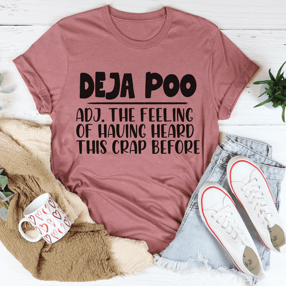 Deja Poo Tee Athletic Heather S Peachy Sunday T-Shirt - Walmart.com