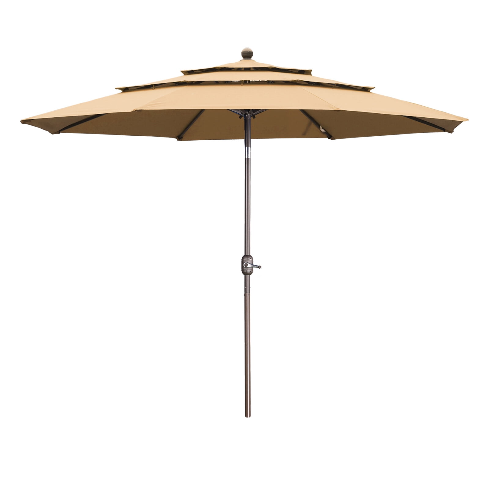 Dejiavue 10ft 3 Tier Patio Umbrella Outdoor Market Umbrella Table ...