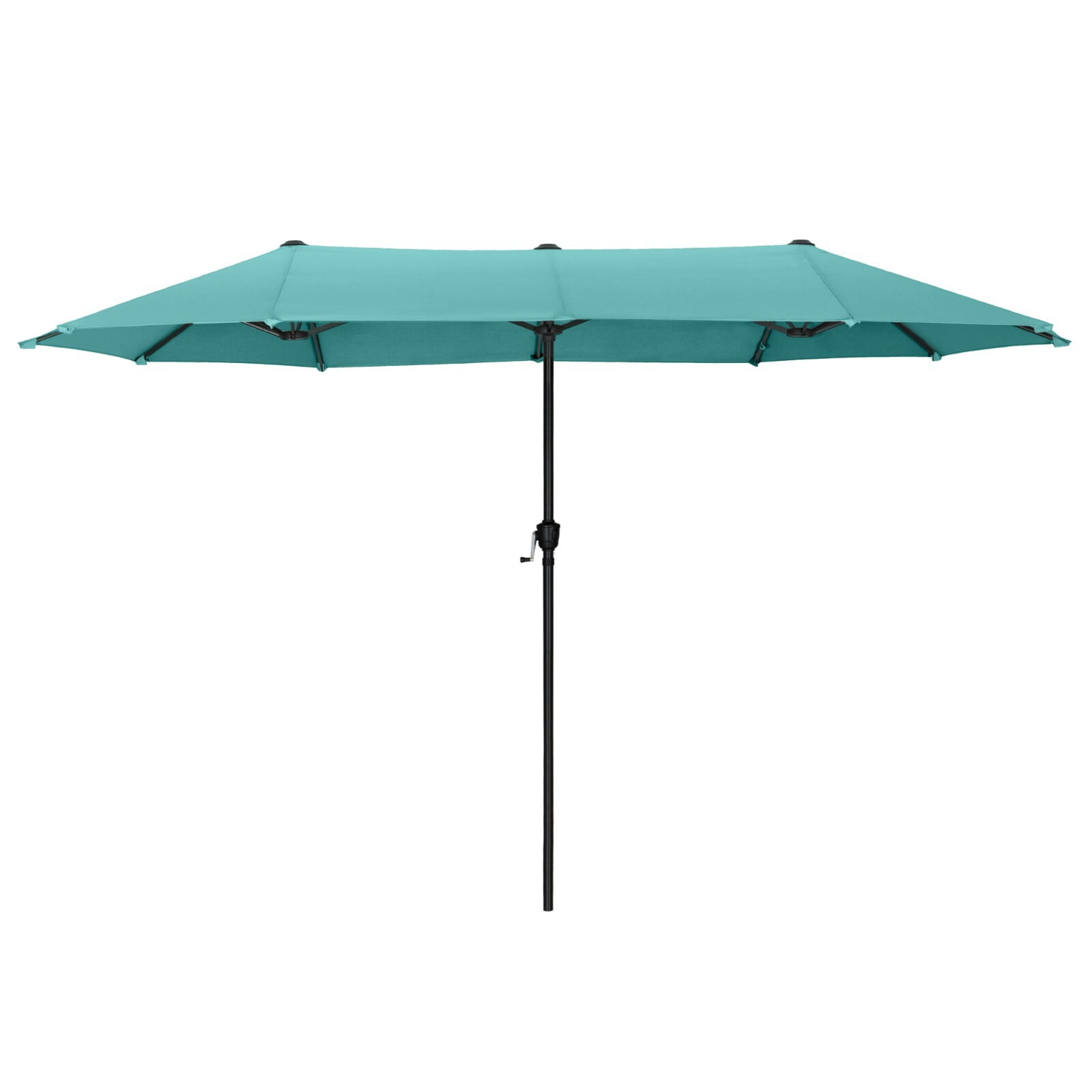 Dejiavue 13 ft Double-Sided Twin Outdoor Market Patio Umbrella with ...