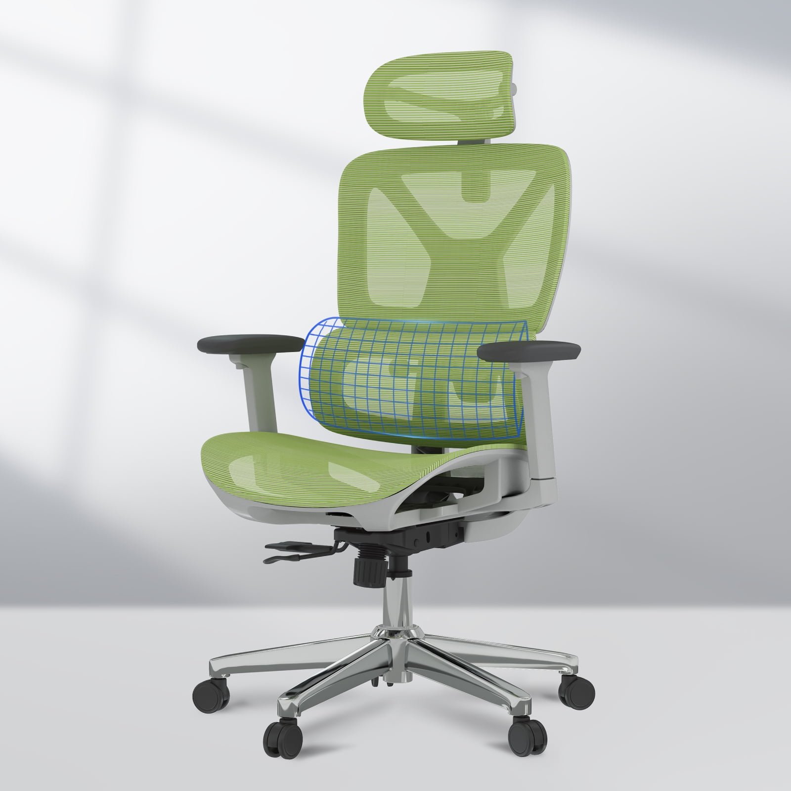 Dejiavue Premium Ergonomic Office Chair - Adjustable 3D Armrests ...