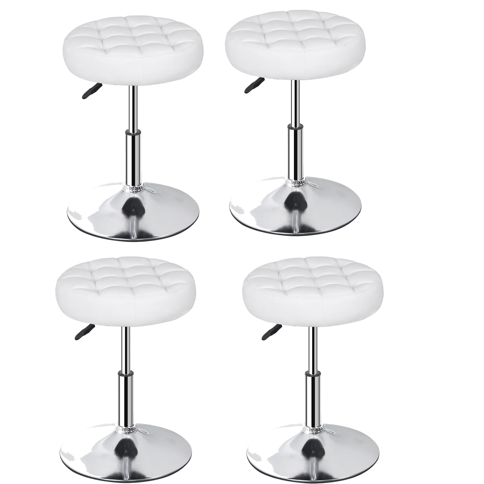 Dejiavue Set of 4 Vanity Stools for Makeup, Vanity Ottoman Chair with ...