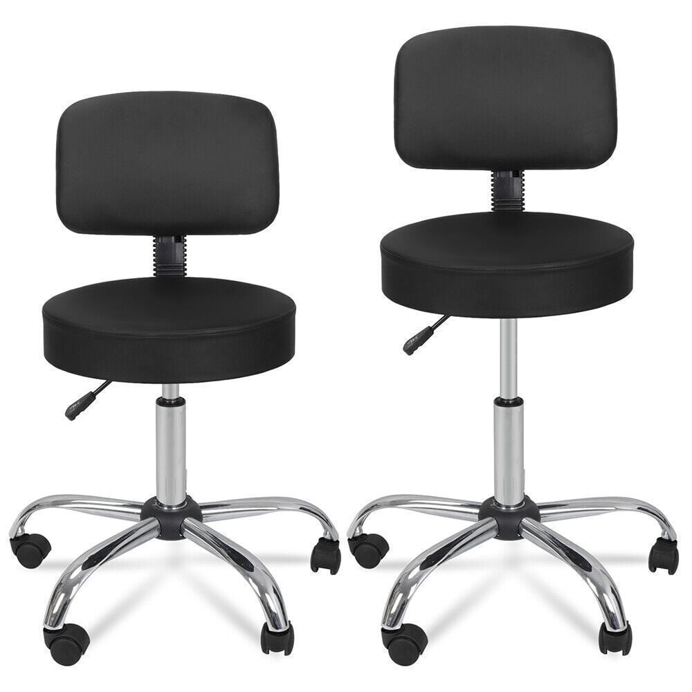 Dejiavue Swivel Salon Spa Stool Chair with Back Support Adjustable ...