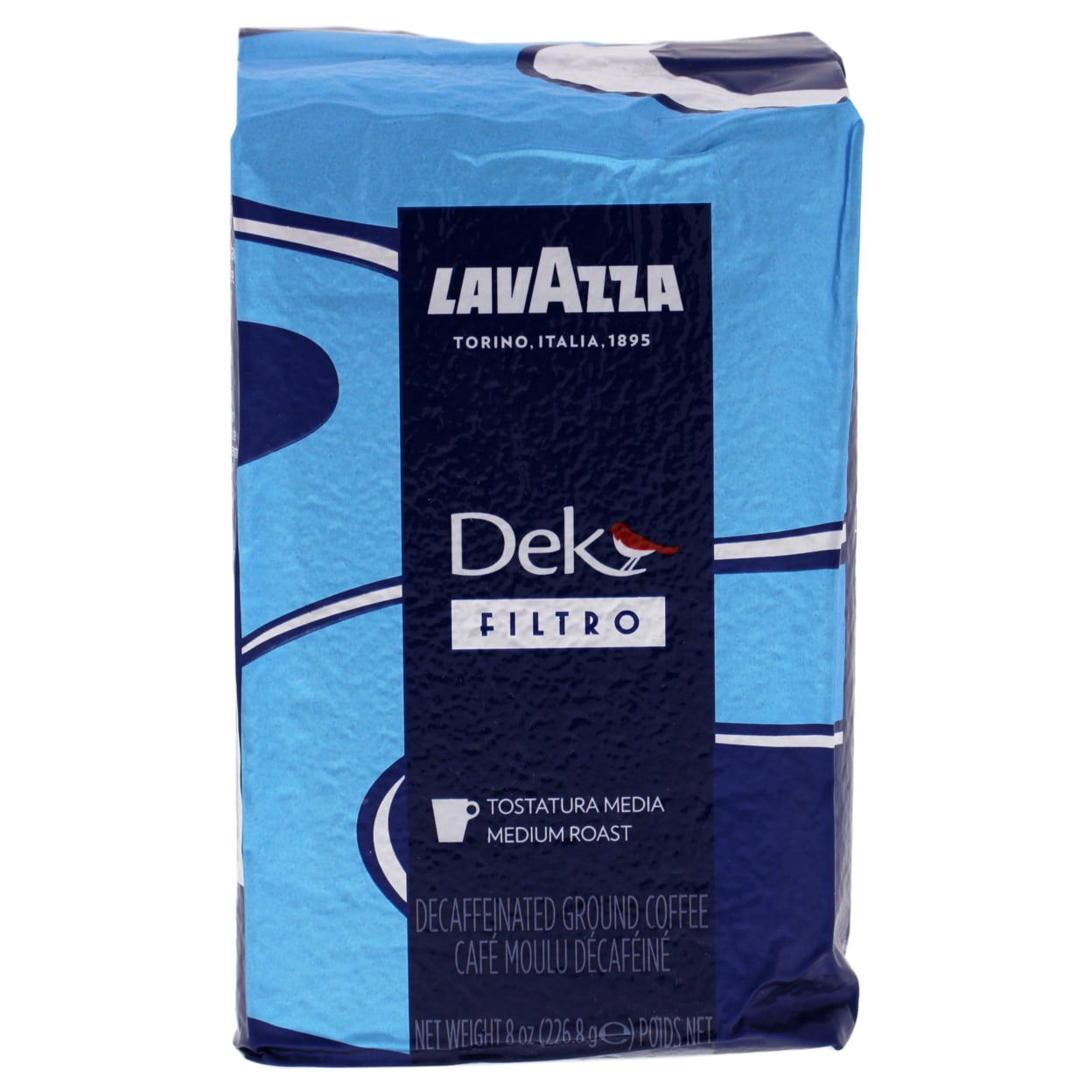Dek Filtro Medium Roast Decaffeinated Ground Coffee By Lavazza - 8 oz ...