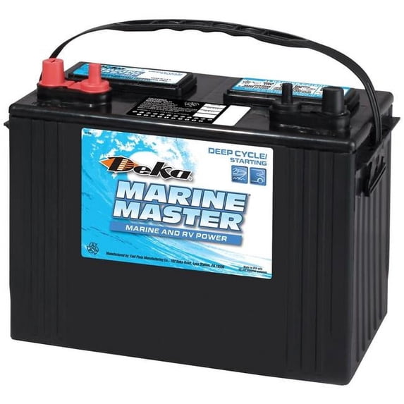 Deka 8049051 Marine Master 12V 650 CCA Deep Cycle & Starting Battery ...