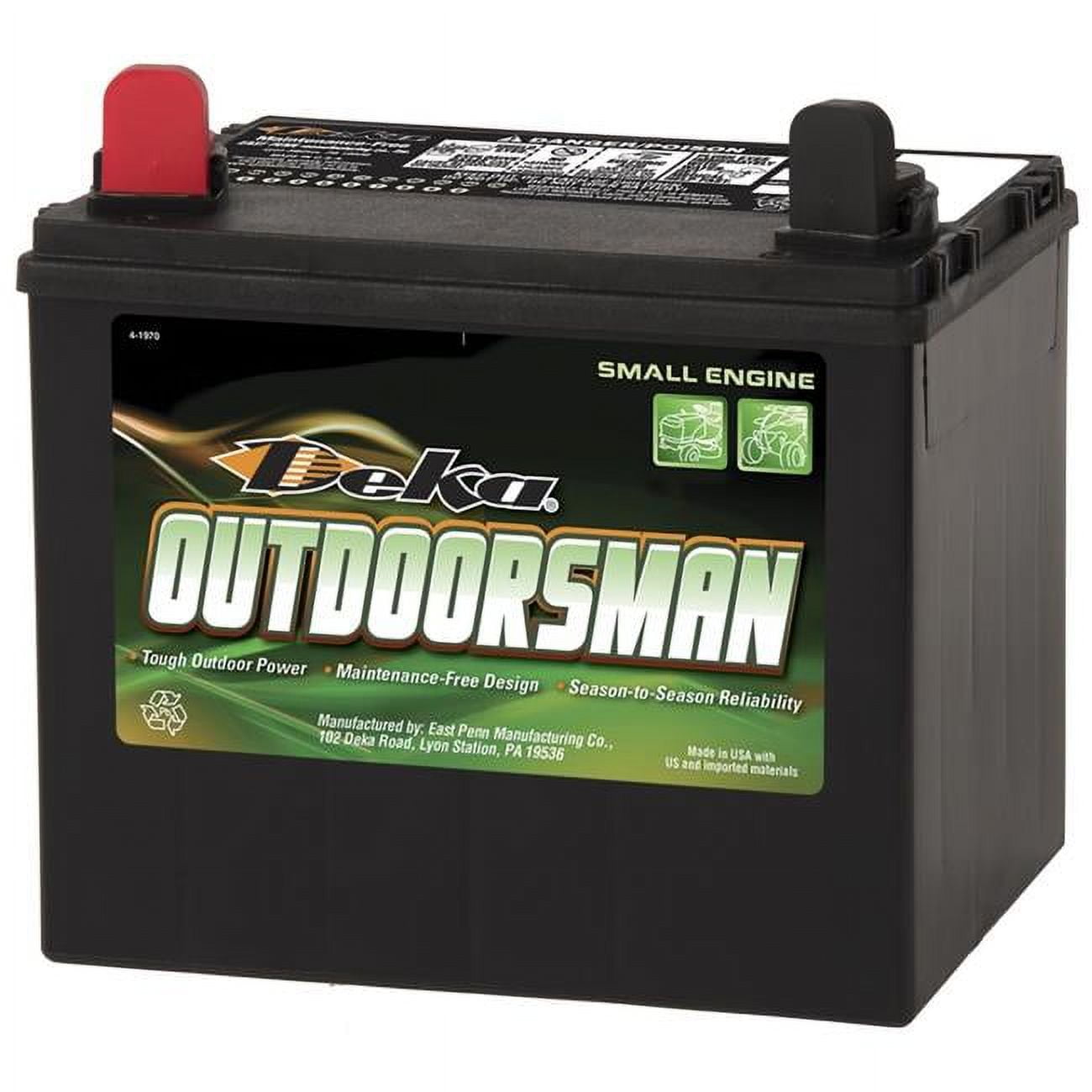 Deka 8049072 Outdoorsman 230 CCA 12V Small Engine Battery - Walmart.com