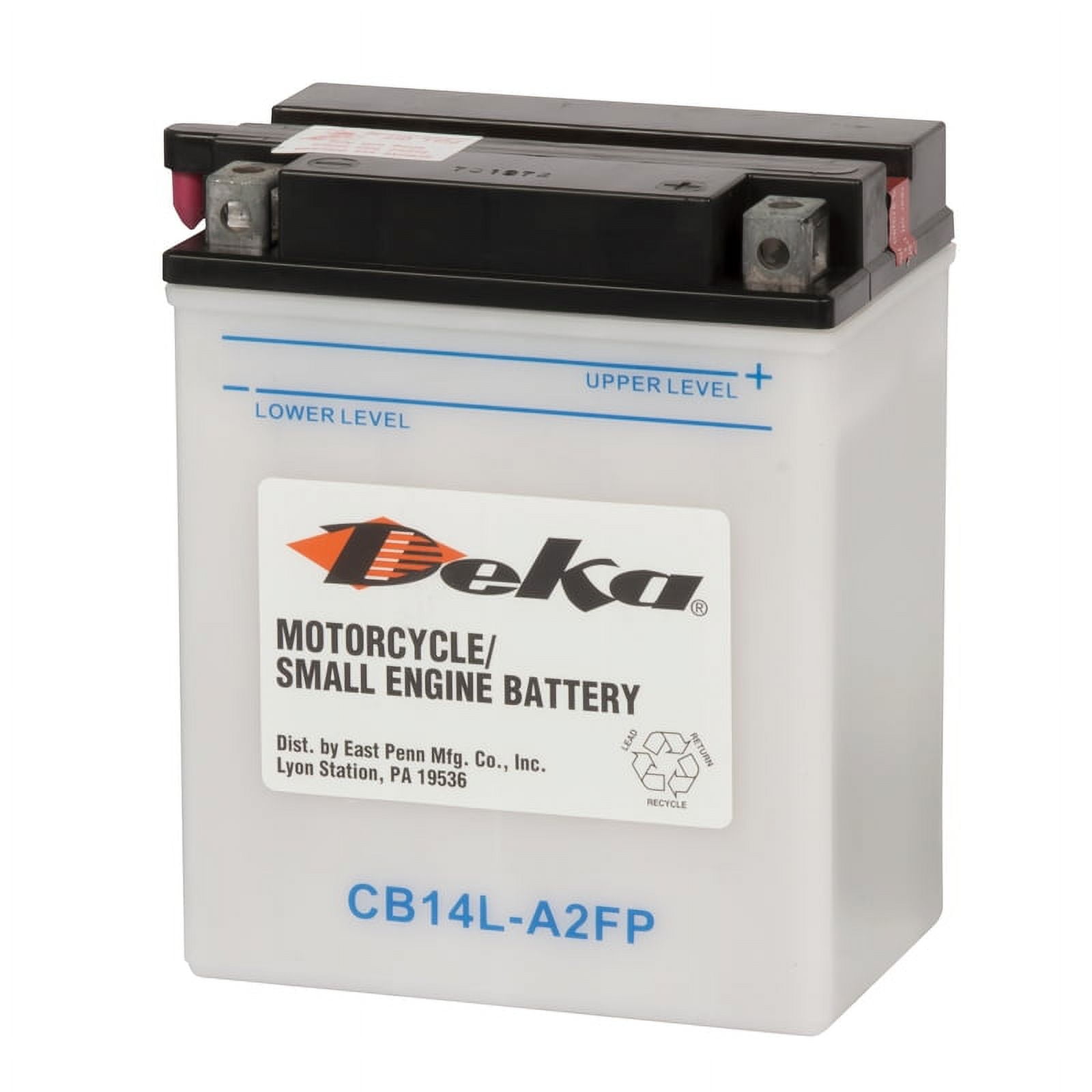 Deka 12-Volt 14 AH Powersport Battery, Right Front Positive Terminal ...