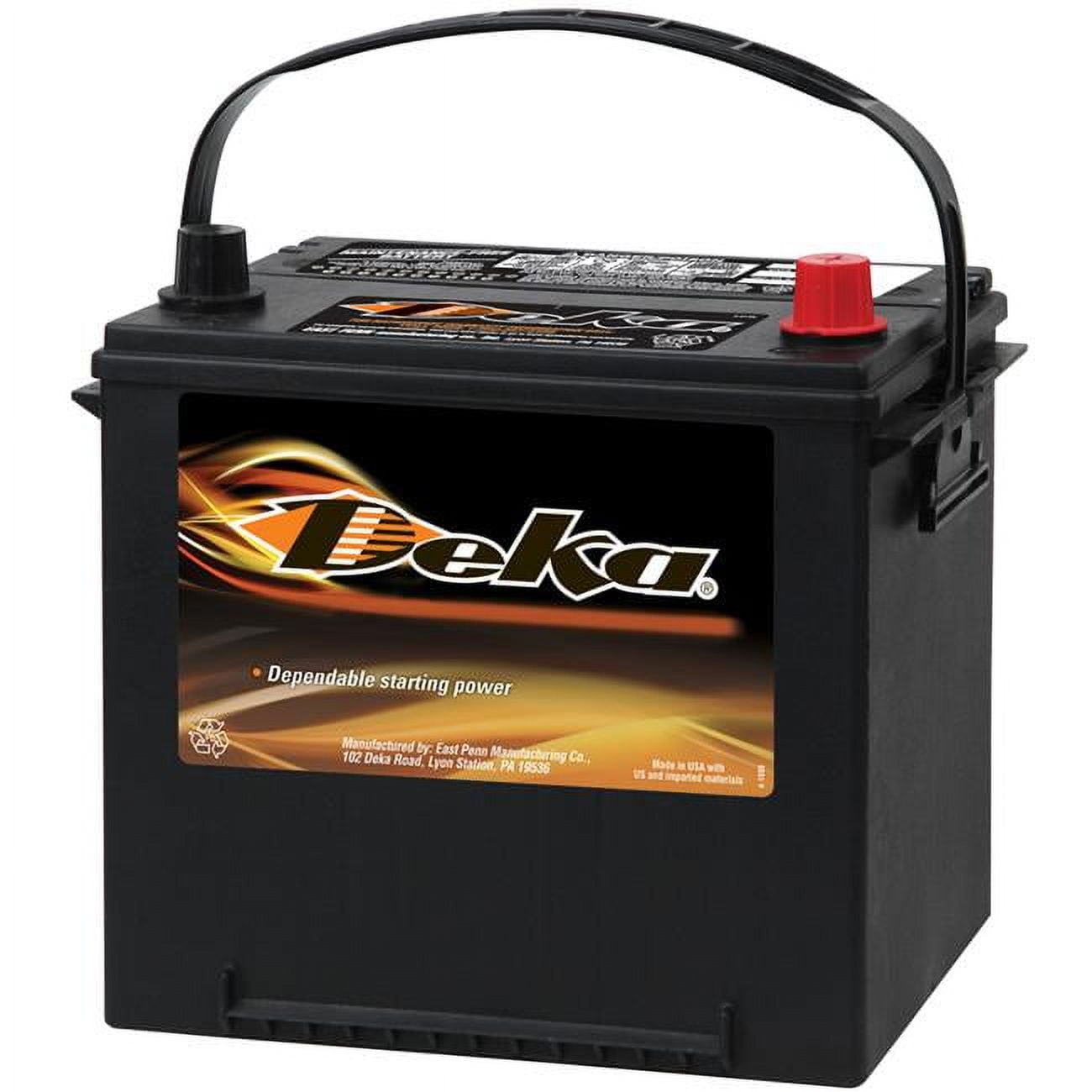 Deka Auto Car Premium Automotive Battery, 12V, 550 CCA, Maintenance ...