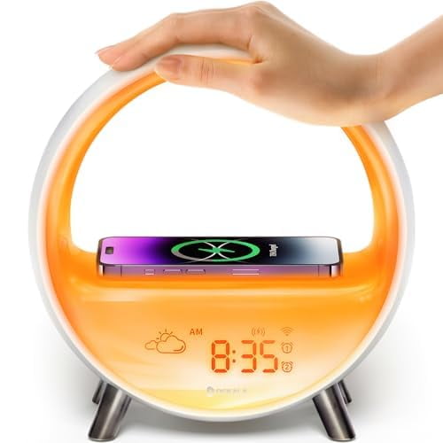 Dekala 5G Arches Gradual Sunrise Alarm Clock with Charging Loud Alarm ...