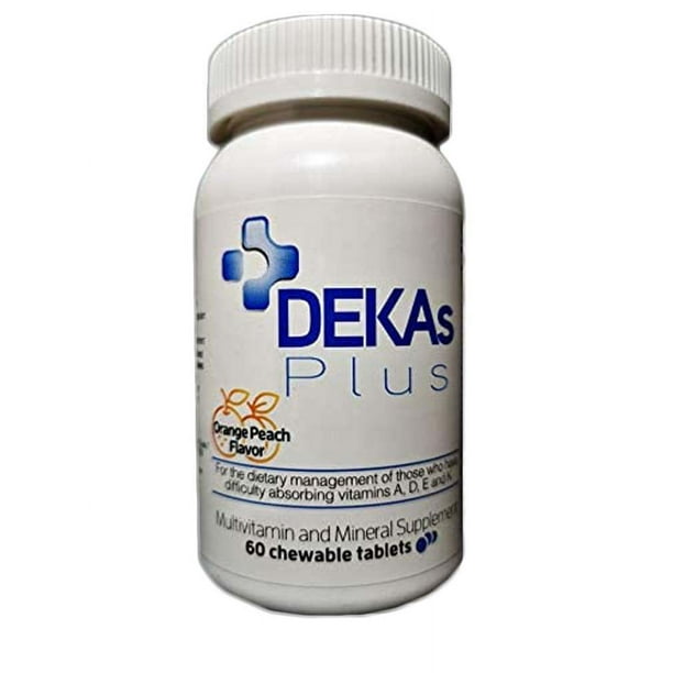 Dekas Plus Multivitamin Supplement Chewables, 60 Count - Walmart ...