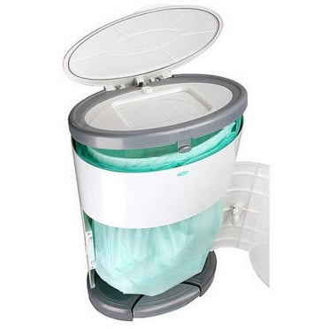 Dekor Plus Hands-Free Diaper Pail | White - Walmart.com