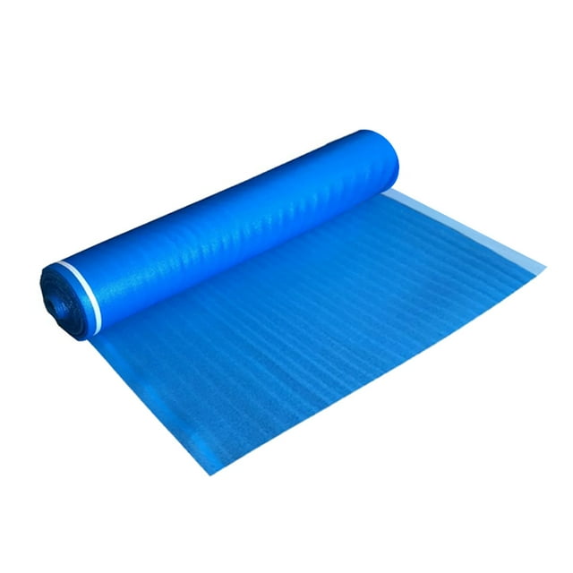 Dekorman 2mm Thickness 2-N-1 Moisture Barrier Blue Foam Underlayment ...