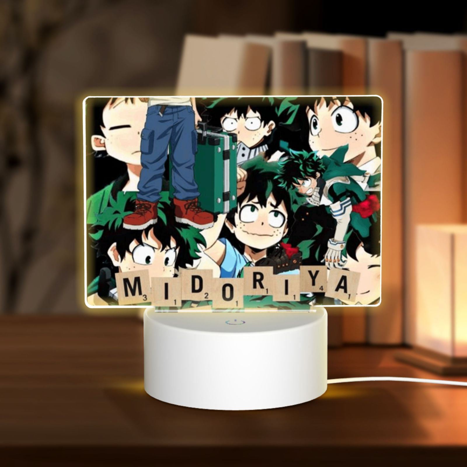 Deku Izuku My Hero Academia Acrylic Night Light Adjustable 3 Light ...