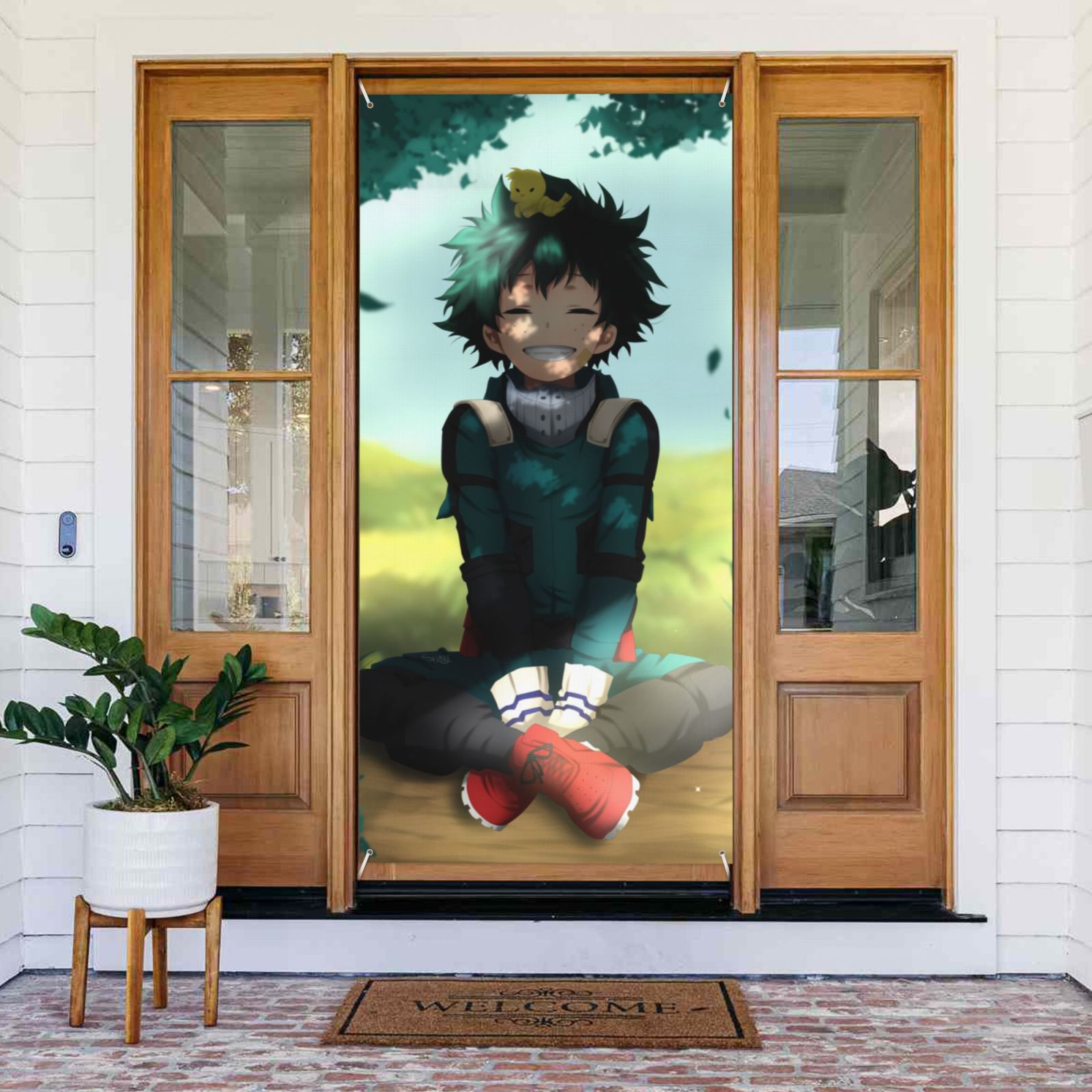 Deku Izuku My Hero Academia Door Cover Decorated Banner Tapestry Home ...