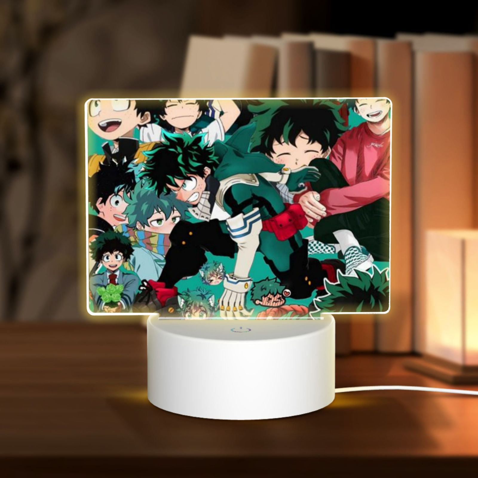 Deku Izuku Midoriya My Hero Academia Acrylic Night Light Adjustable 3 ...