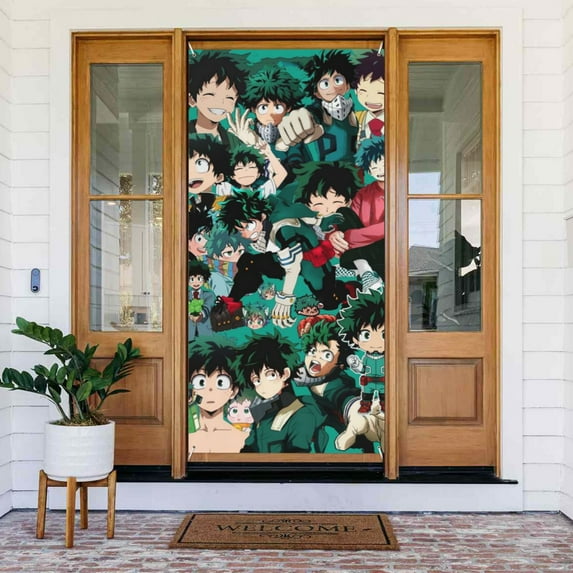 Deku Izuku Midoriya My Hero Academia Door Cover Decorated Banner ...