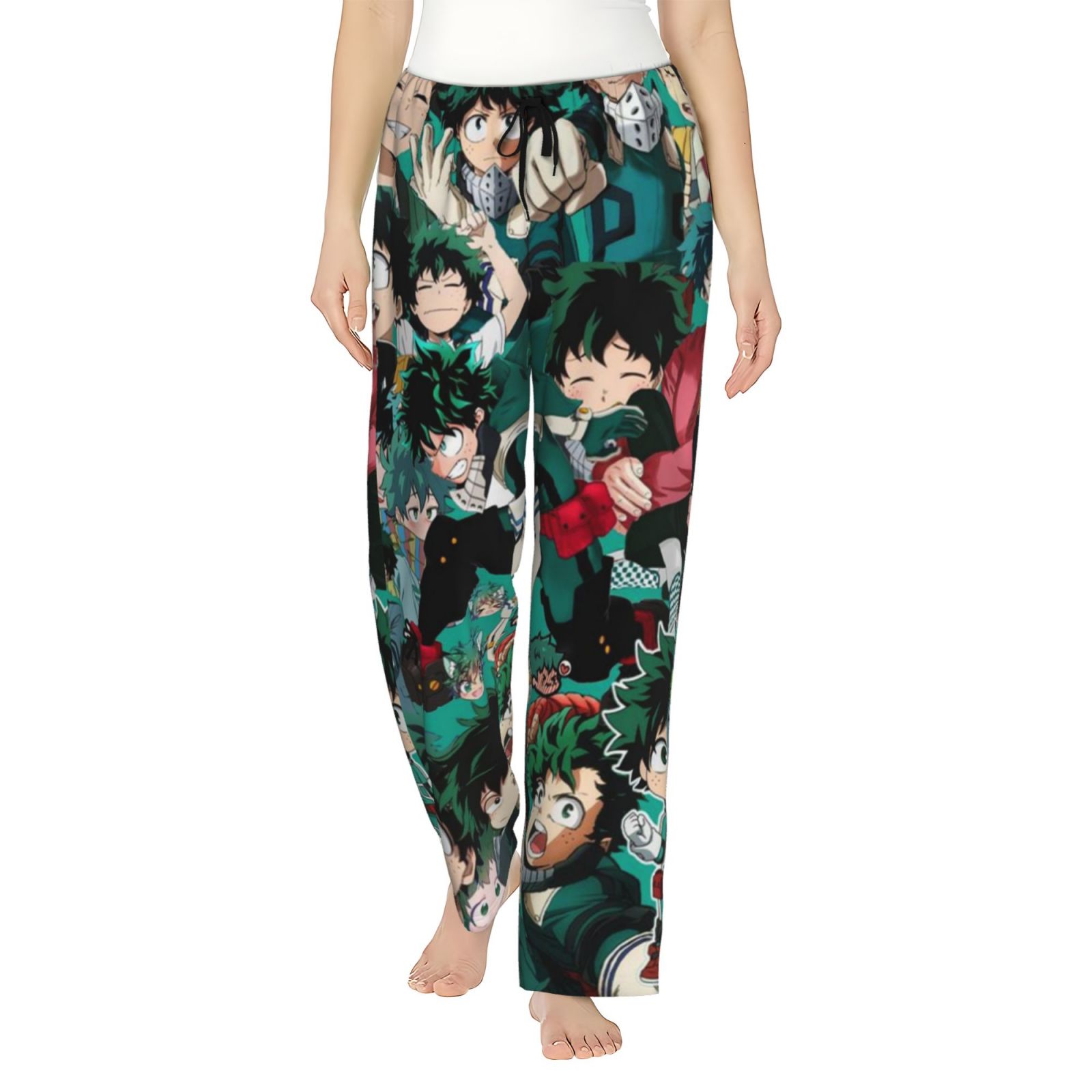 Deku Izuku Midoriya My Hero Academia Women's Pajama Pants With Pockets ...