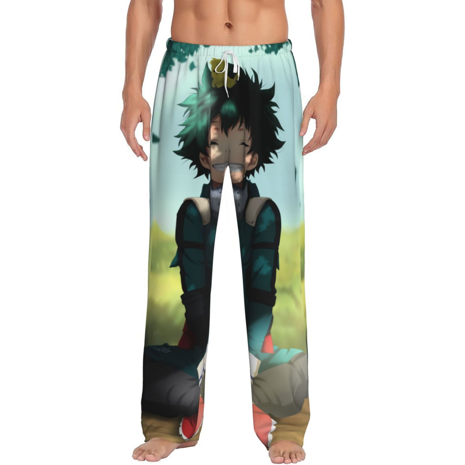 Deku Izuku My Hero Academia Men's Pajama Pants With Pockets Lounge ...