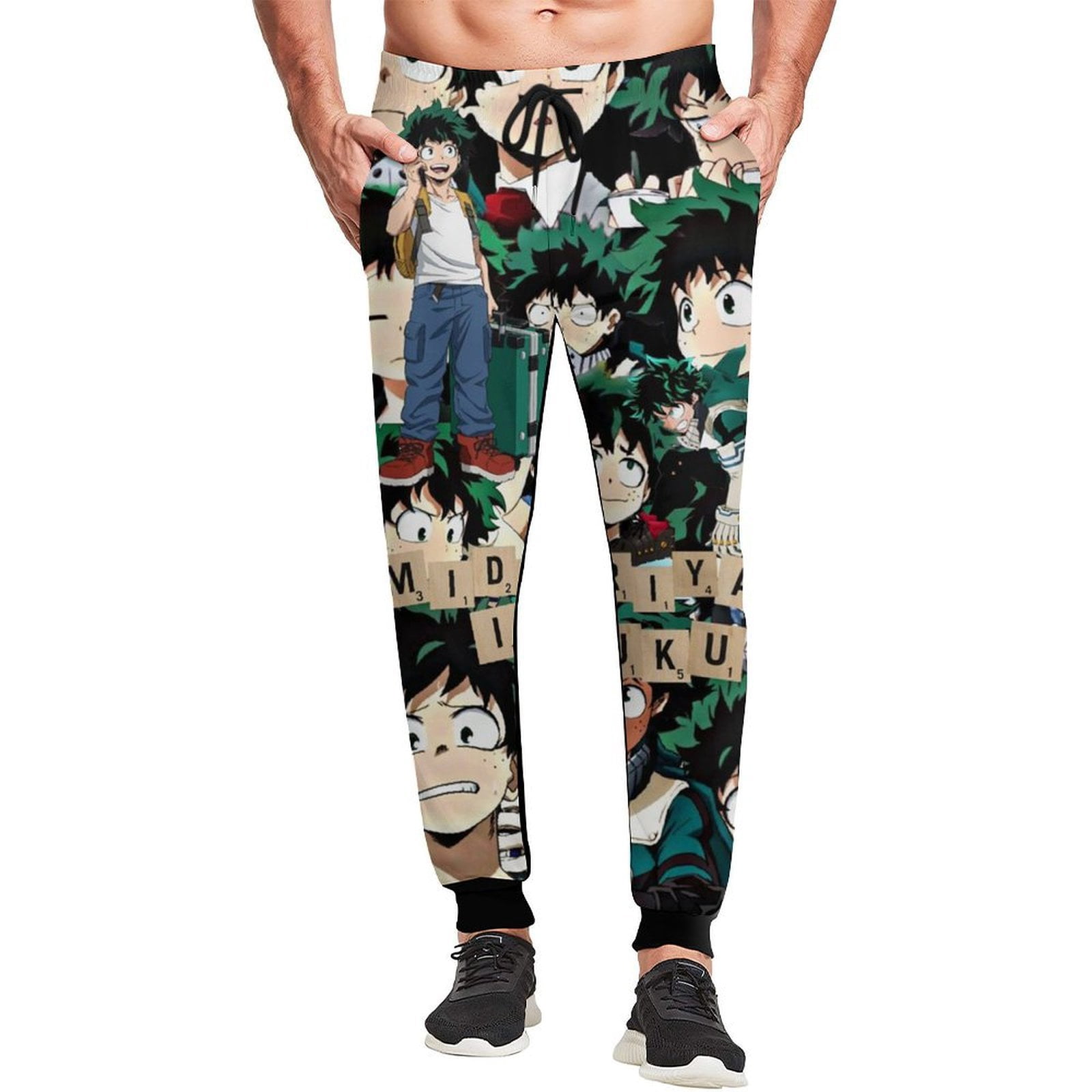 Deku Izuku My Hero Academia Men's Sweatpants 3D Printing Casual Joggers ...