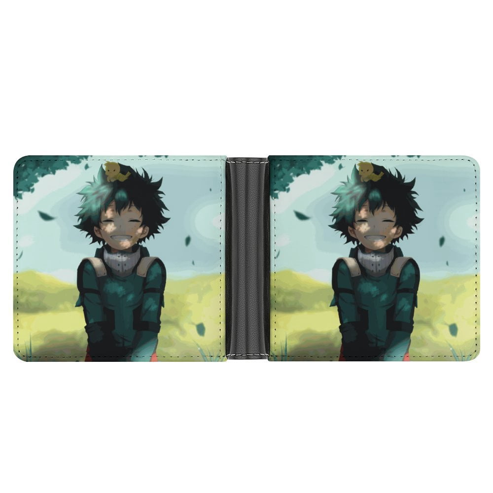 Deku Izuku My Hero Academia PU Leather Bifold Wallet Money Organizers ...