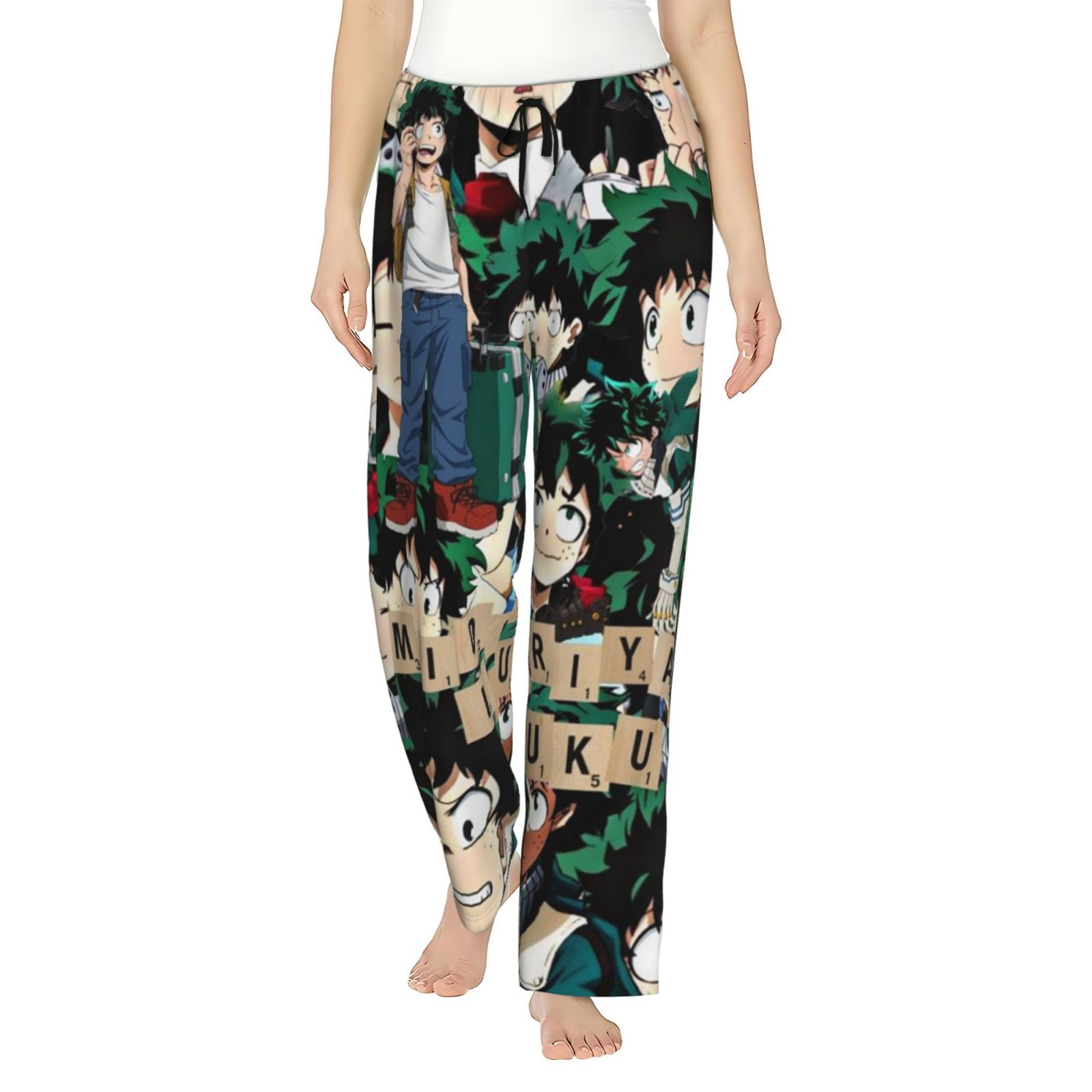 Deku Izuku My Hero Academia Women's Pajama Pants With Pockets Lounge ...