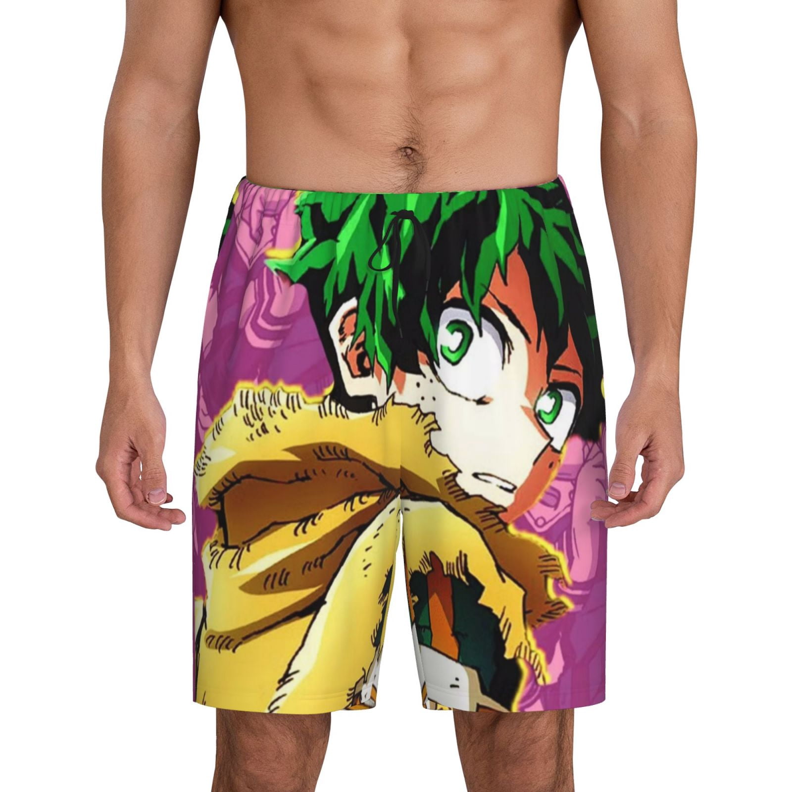 Deku Mha You Are Next Men's Short Pajama Pants Lightweight Daily Lounge ...