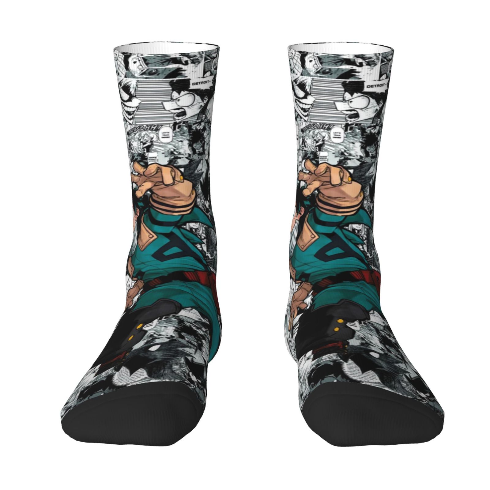 Deku My Hero Academia Izuku Adult Socks Breathable Cozy Soft Crew Socks ...