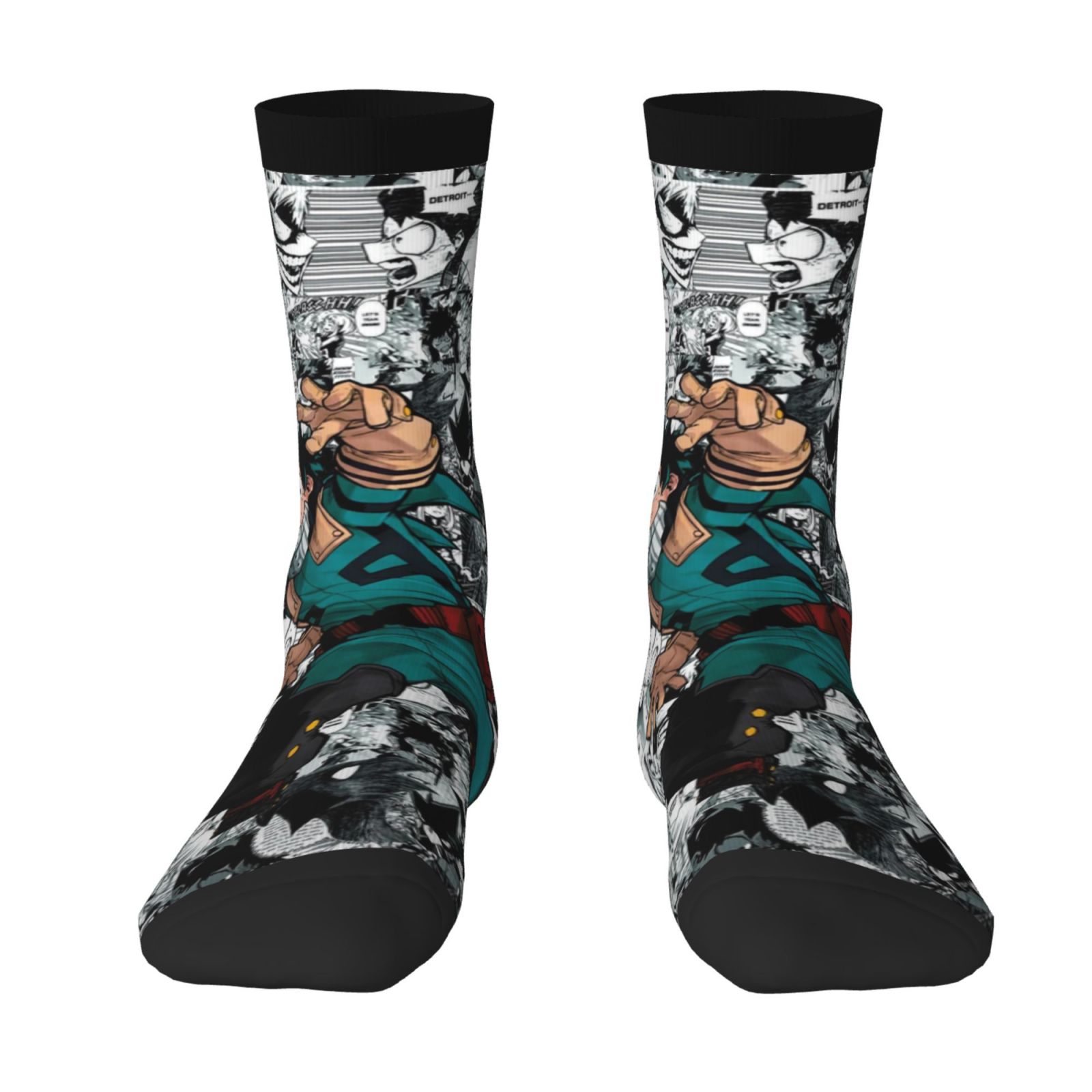 Deku My Hero Academia Izuku Adult Socks Breathable Cozy Soft Crew Socks ...