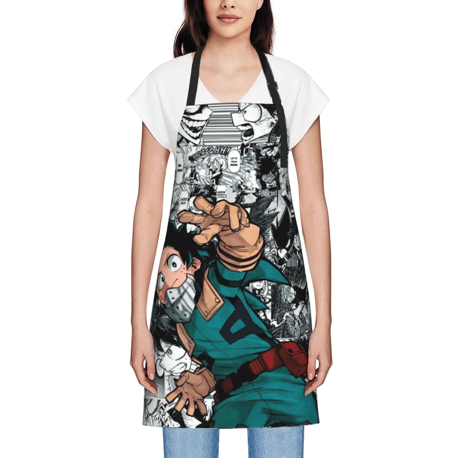 Deku My Hero Academia Izuku Waterproof Apron Home Decoration For ...