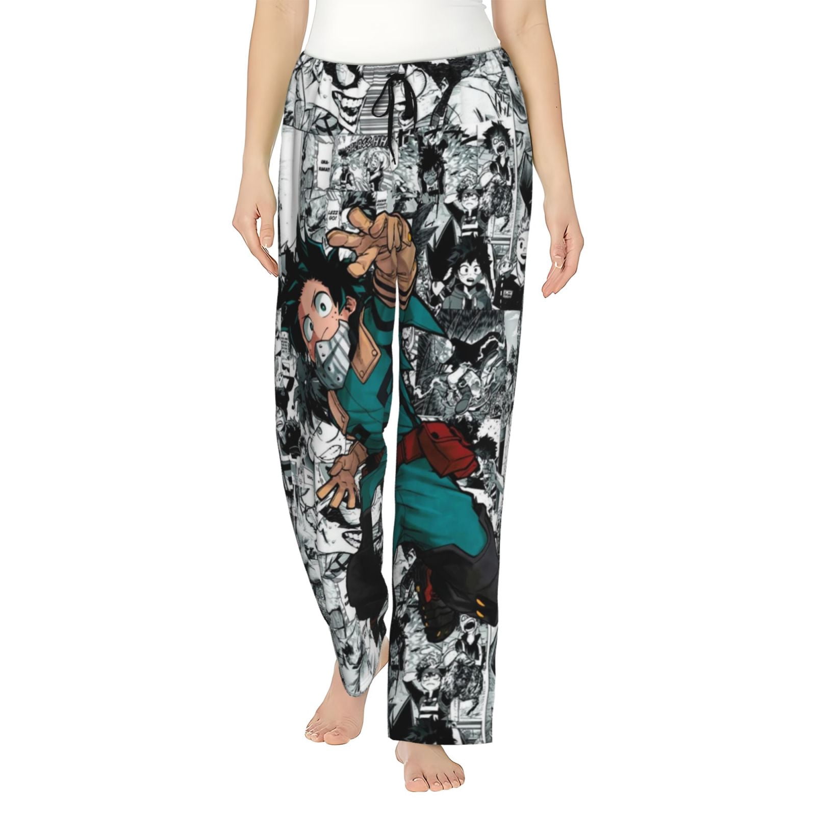 Deku My Hero Academia Izuku Women's Pajama Pants With Pockets Lounge ...