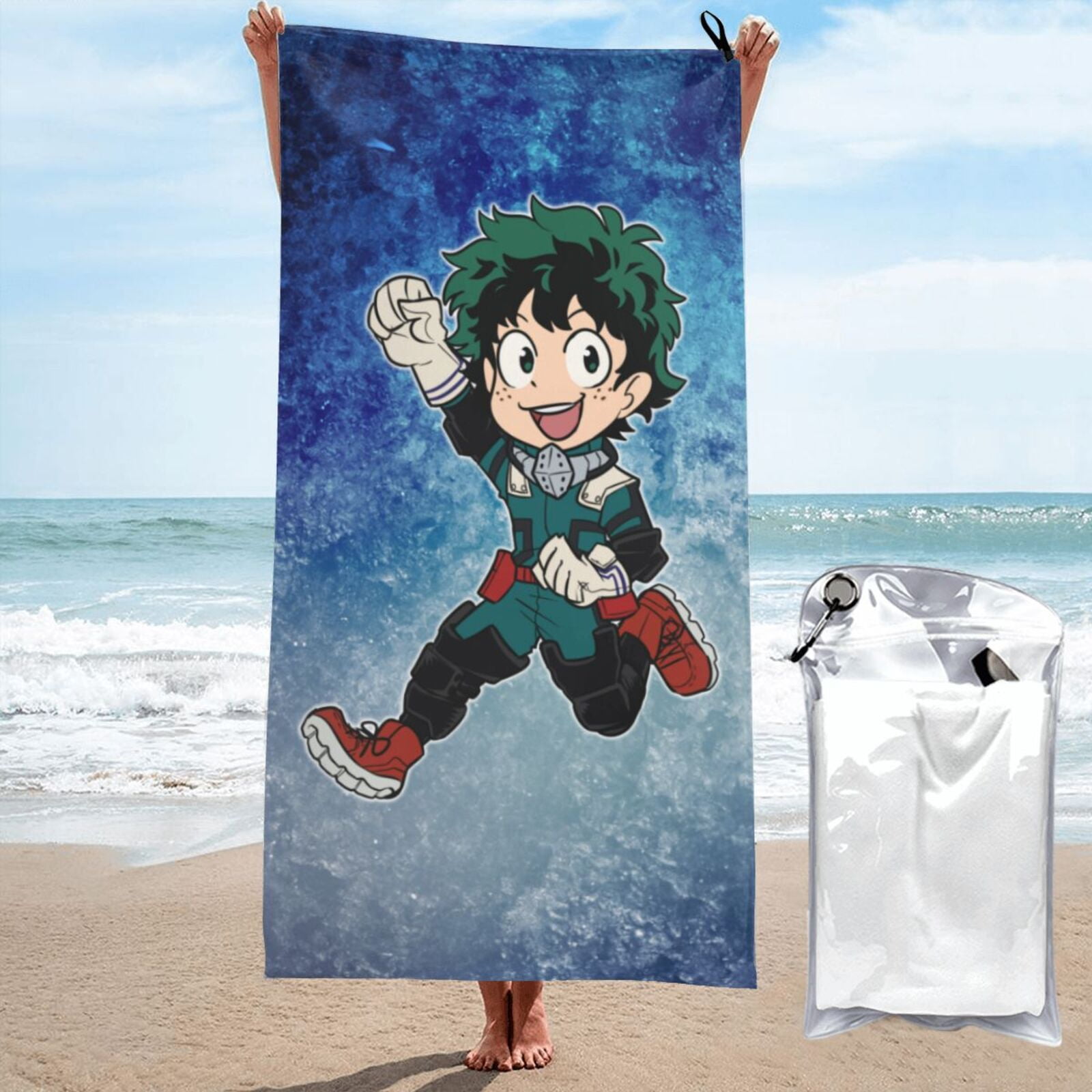 Deku My Hero Academia Quick Dry Bath Towel Lightweight Soft Absorbent ...