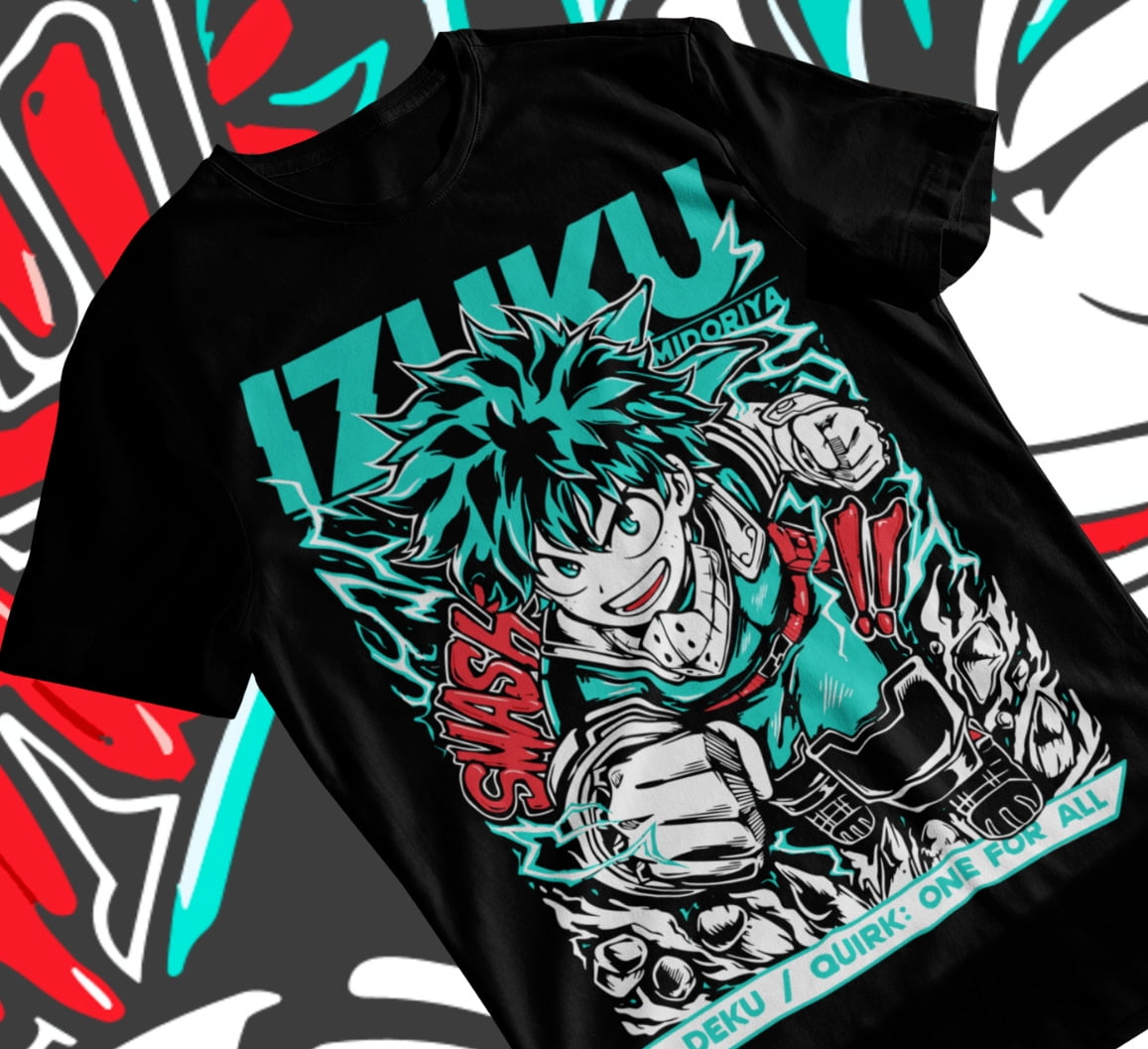 Deku T-shirt My Hero Academia Japanese Manga Anime Midoriya Dabi Shoto ...