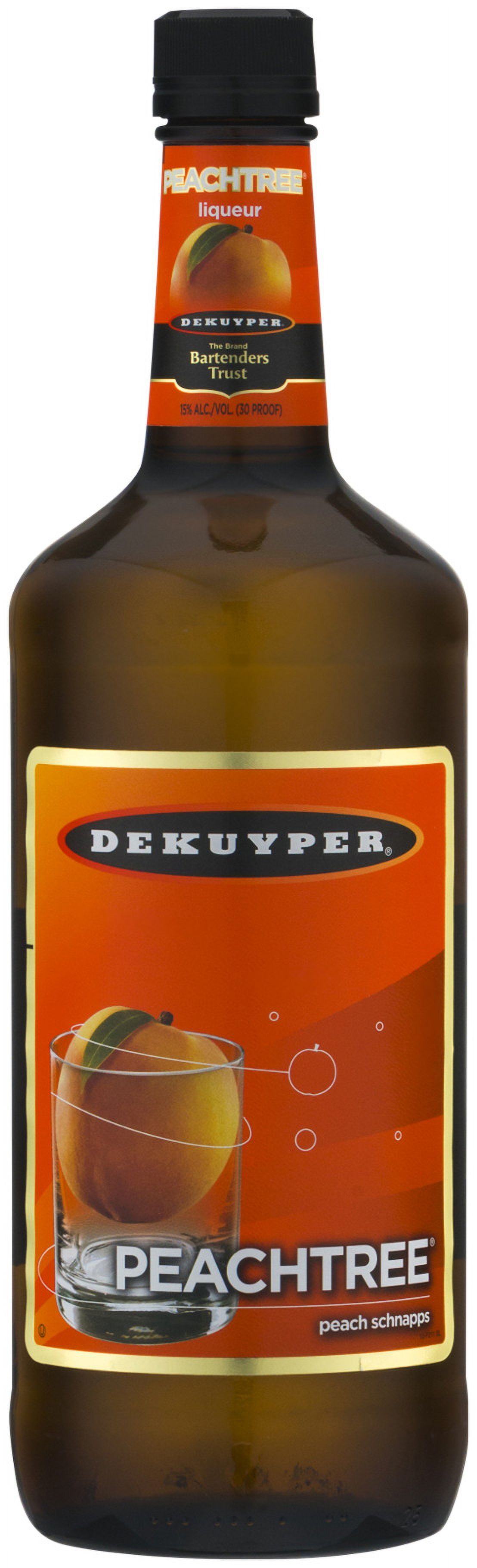 Dekuyper Peachtree Schnapps, 1 L Bottle, ABV 15.00% - Walmart.com