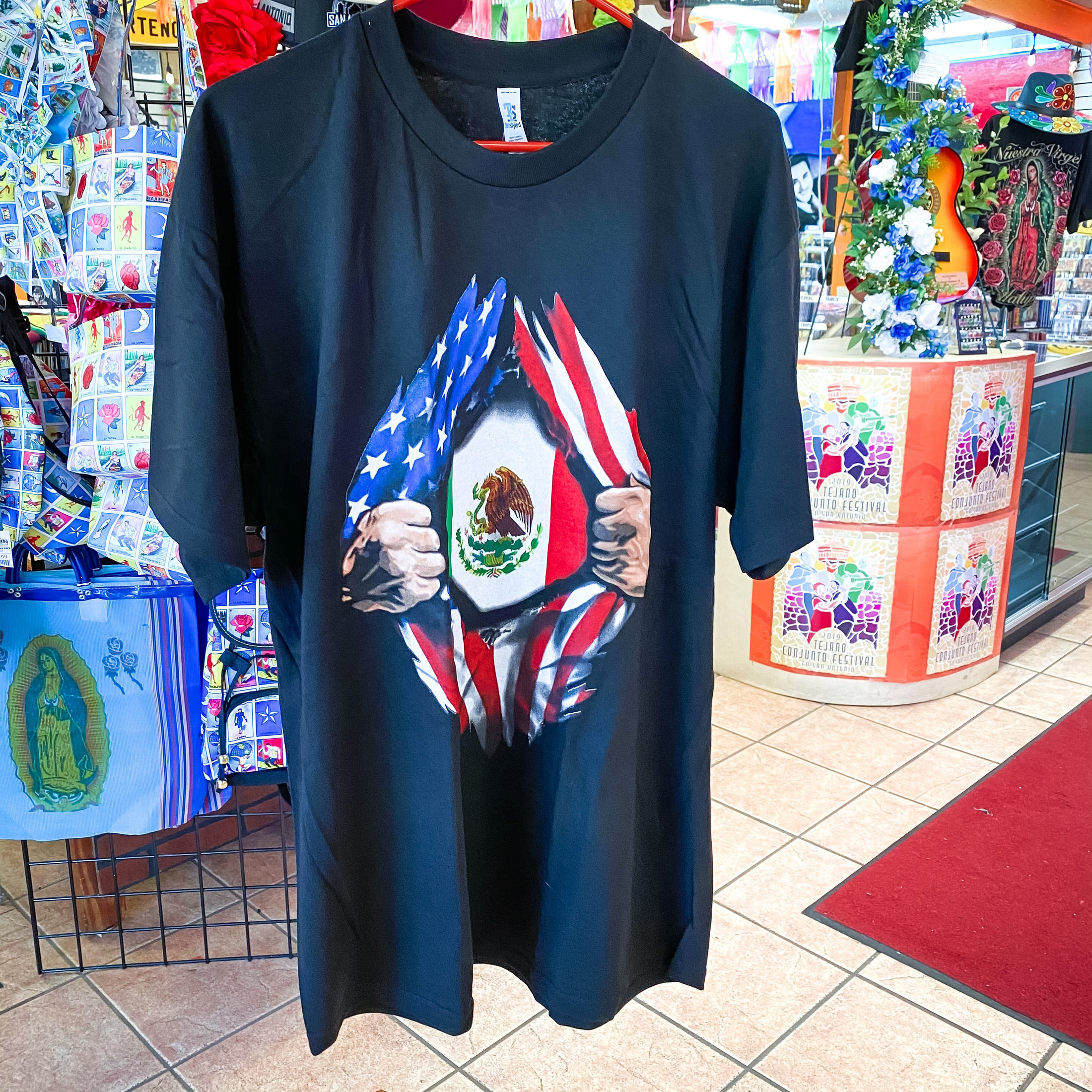 Del Bravo Record Shop Clearance Final Sale - Mexican / American Flag T ...