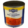 Del Destino Fire Roasted Red Pepper Strips, 58.25oz (Dry Weight ...