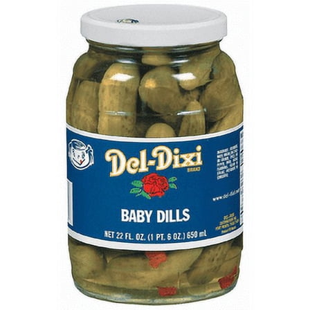 Del Dixi Polish Style Pickles, 32oz Jar, Family Owned, Low Calorie, Low ...