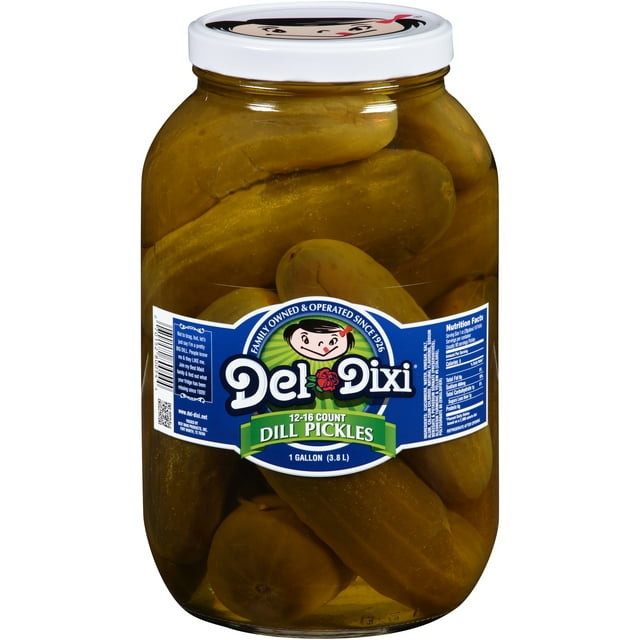Del-Dixi Whole Dill Pickles Gallon Jar No Spice - Walmart.com