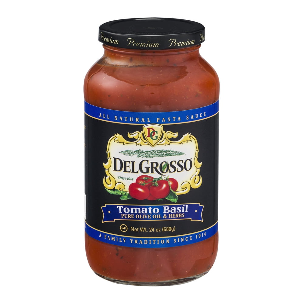 DelGrosso All Natural 24oz Tomato Basil Pasta Sauce with Olive Oil and ...