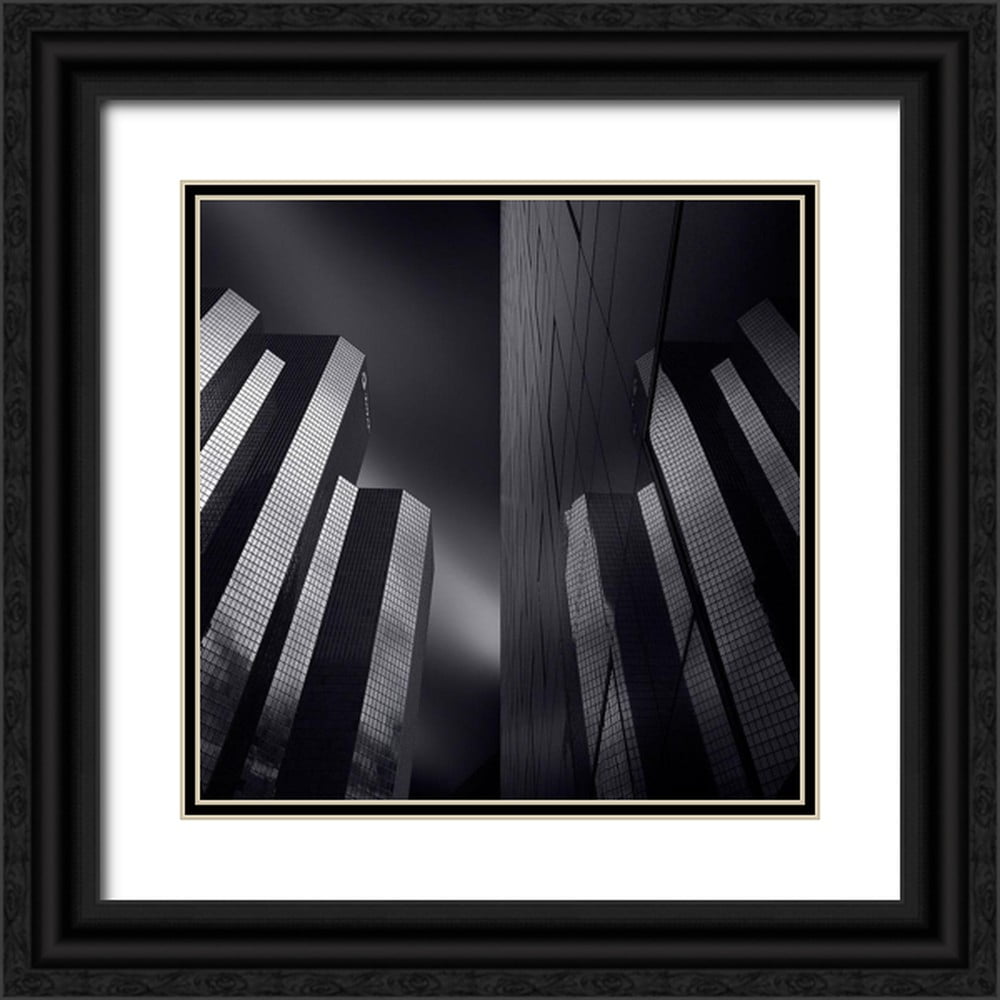 Del Grosso, Sebastien 20x20 Black Ornate Wood Framed with Double ...