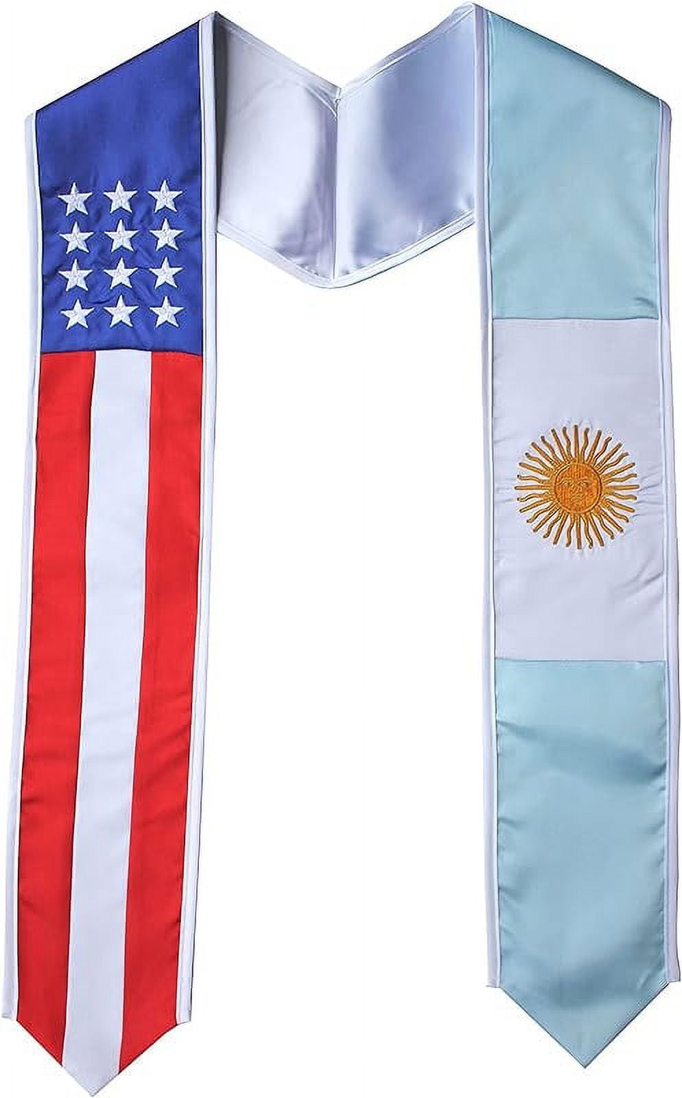Del Mex Country and USA Flag Graduation Stole Sash International ...
