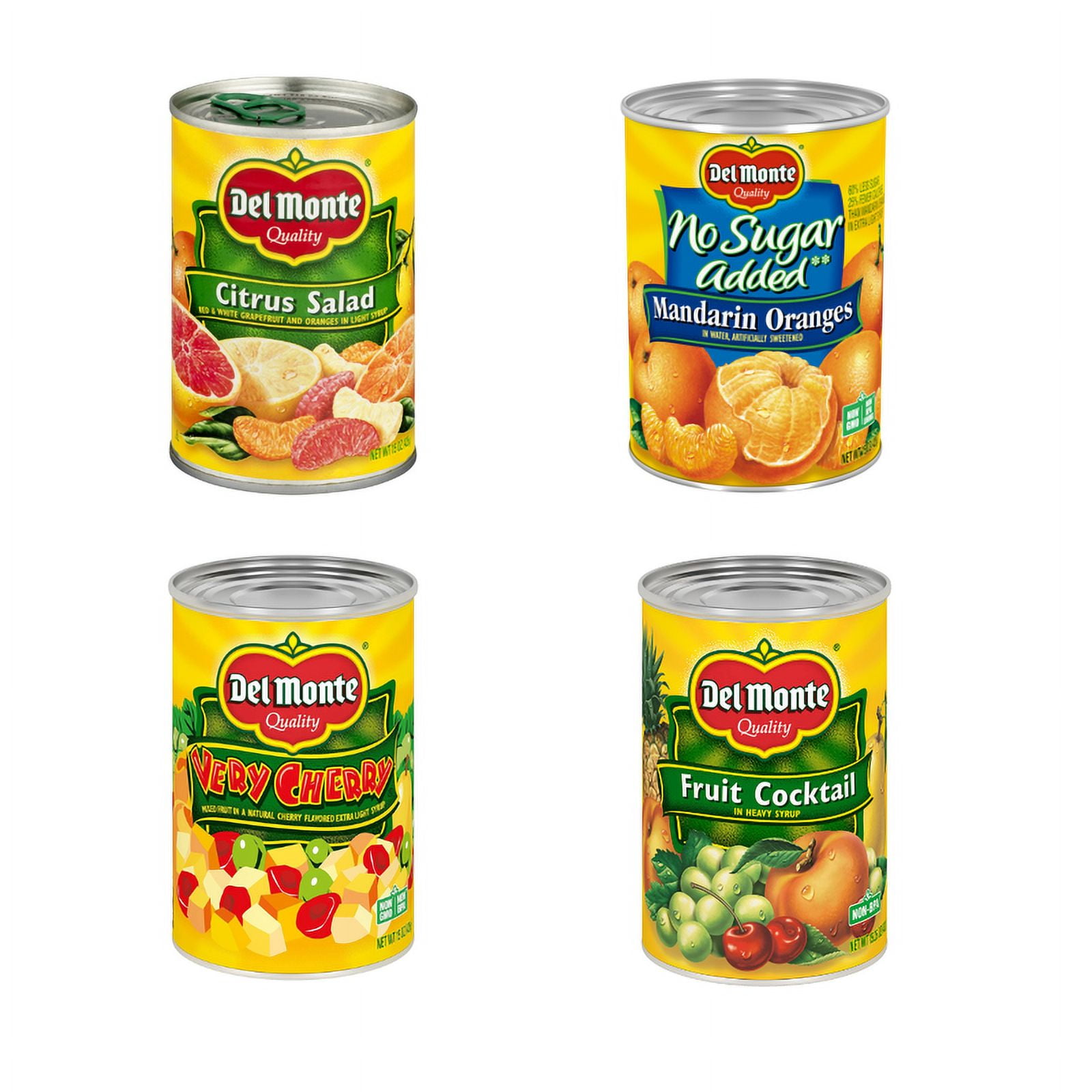Del Monte All-Day Fruit Variety Pack – 8-Can Assortment in Juice ...