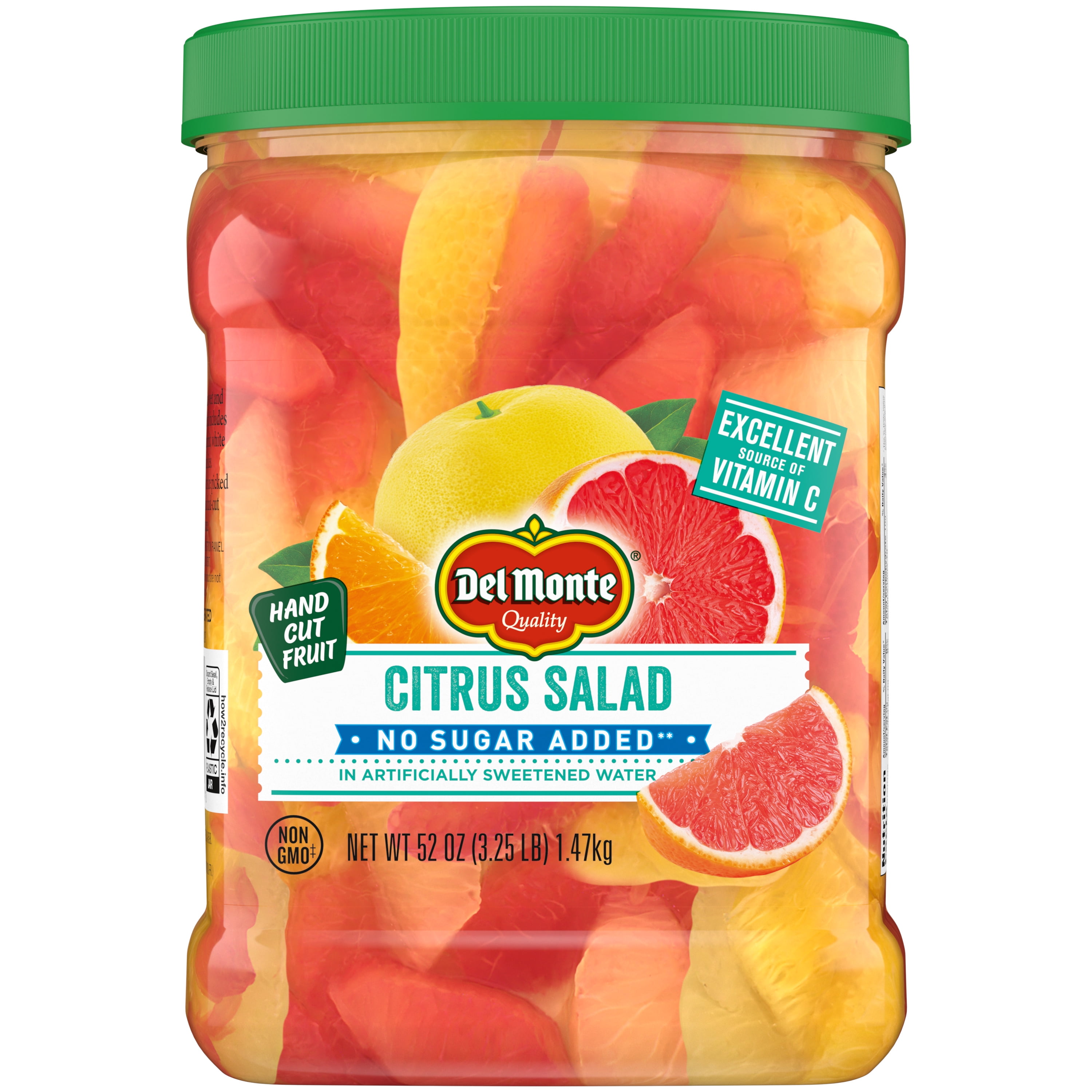 Del Monte Citrus Salad No Added Sugar, 52 oz. Plastic Jar, Fresh ...