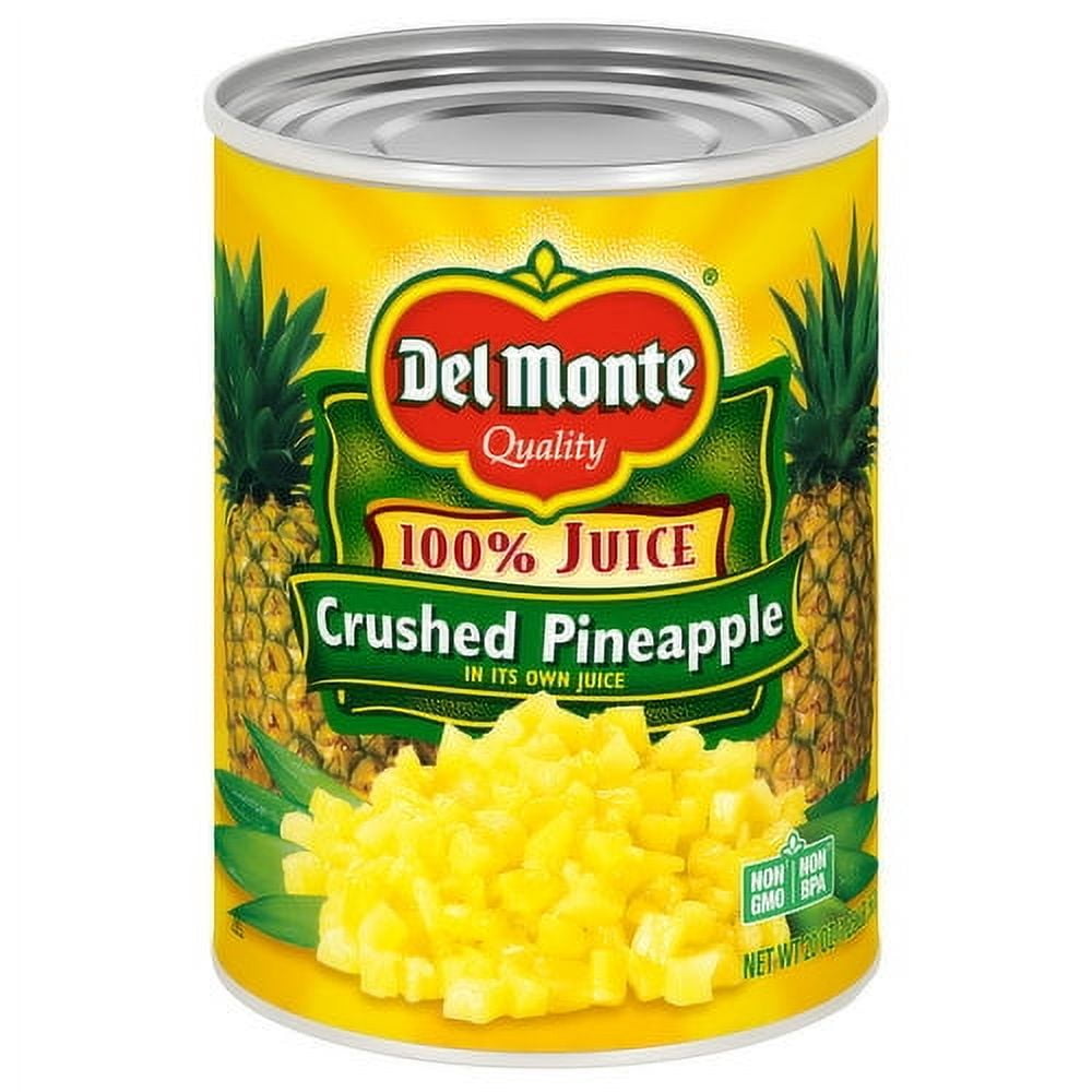 Del Monte Crushed Pineapple In 100% Pineapple Juice - Walmart.com